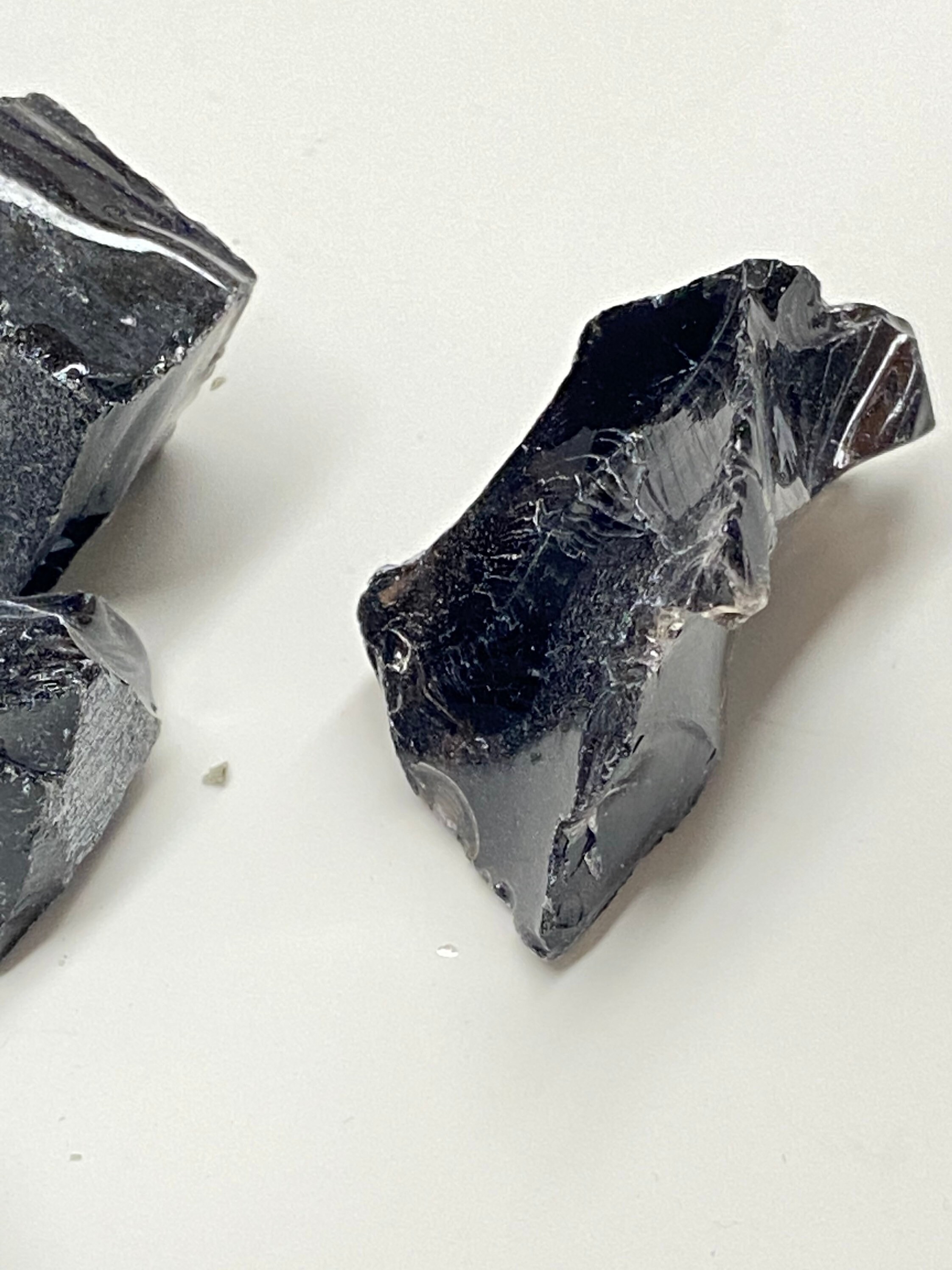 One Rough Obsidian Chunk, Obsidian Chunk, Raw Obsidian, Black Obsidian ...