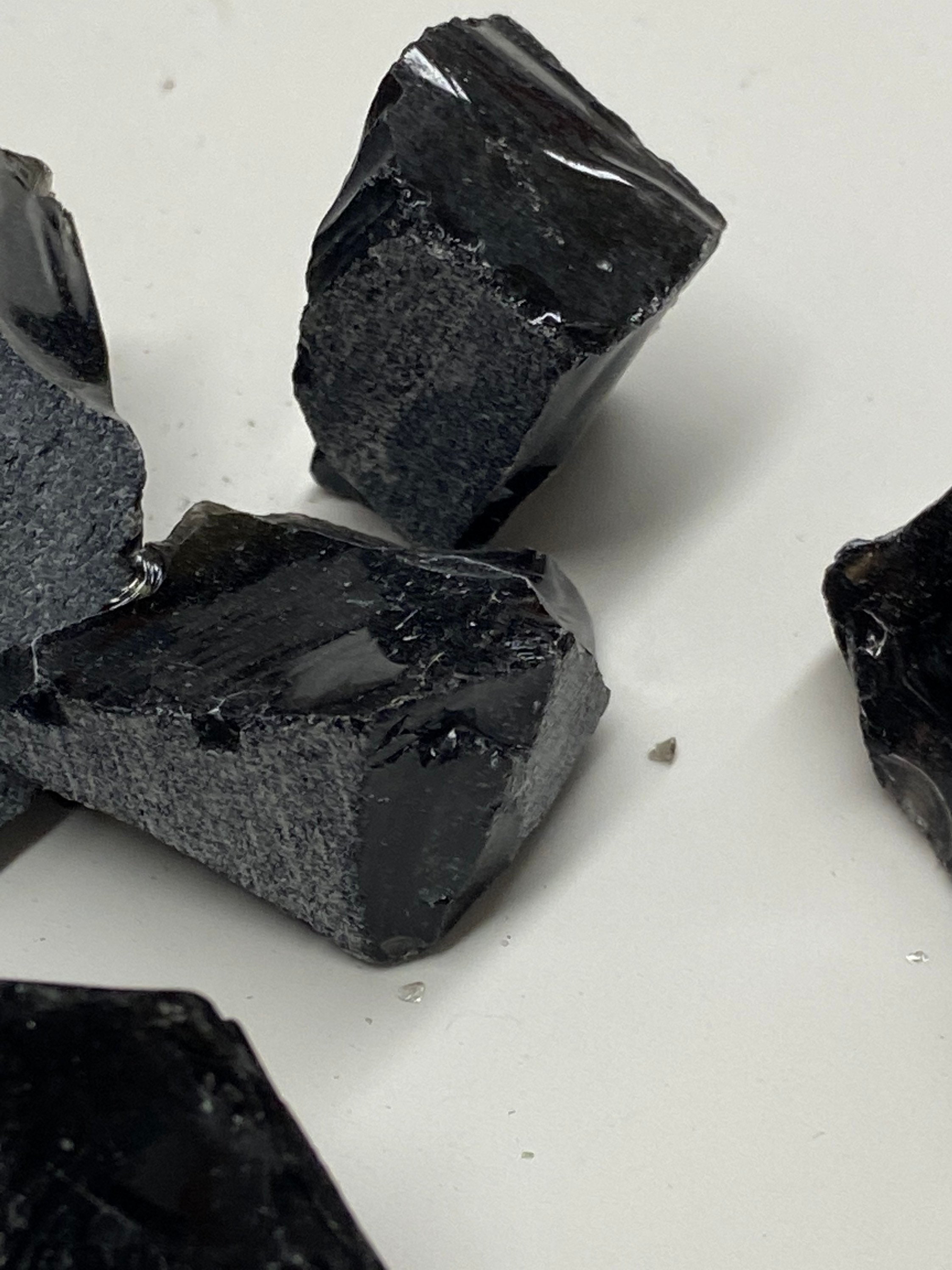 One Rough Obsidian Chunk, Obsidian Chunk, Raw Obsidian, Black Obsidian ...
