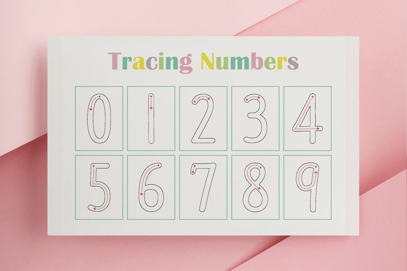 MONTESSORI Number Worksheets Printable Number Writing | Etsy