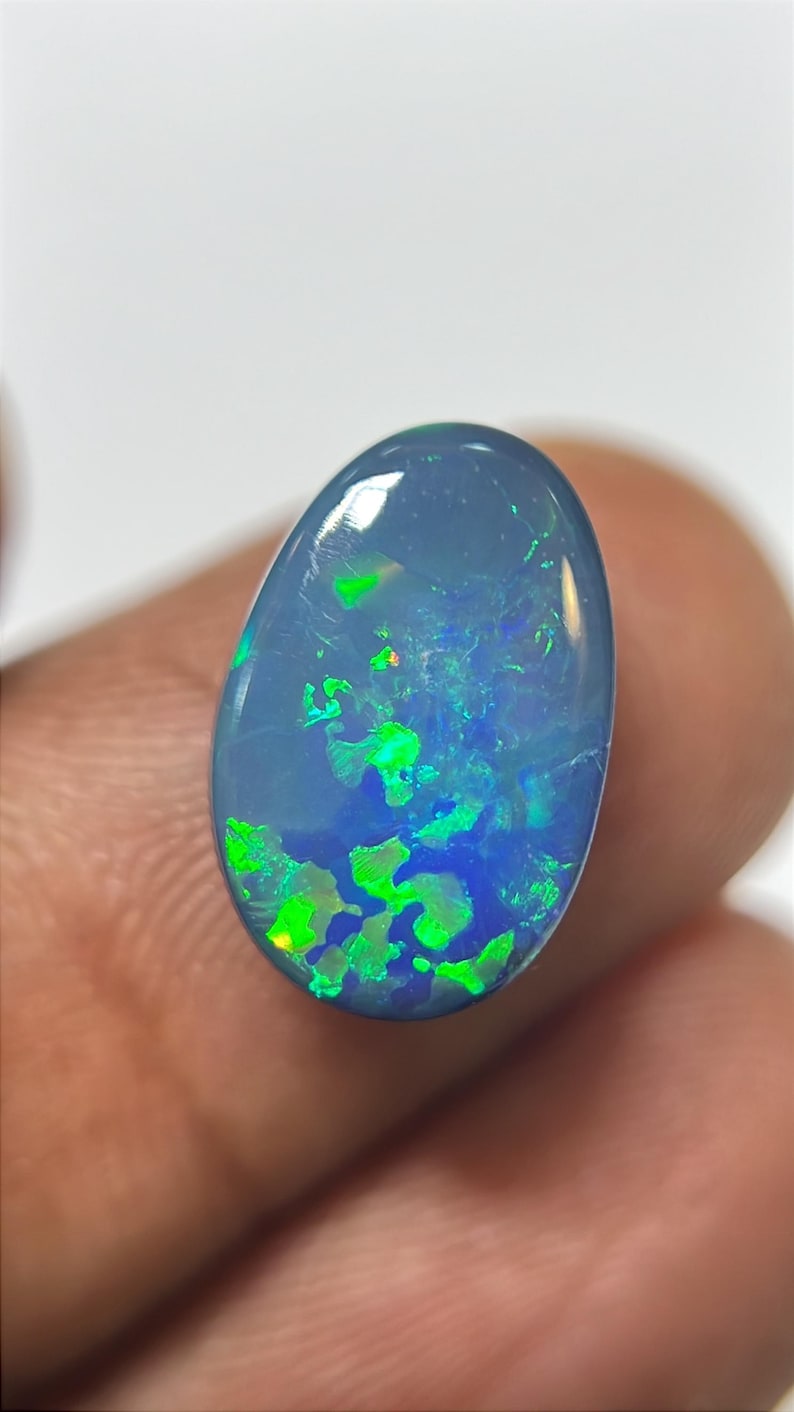 100% Natural Australian Opal Smooth Fancy Shape Loose Gemstone, Fire ...