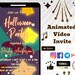 Customizable Animated Video Invitation, Personalized Halloween Party ...