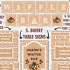 Build Your Own PIZZA Bar, Food Bar Buffet Sign Buffet Cards ...