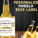 Printable Personalized BEER Bottle Label, 100% Editable Text, Any Name & Age, Custom Birthday ...
