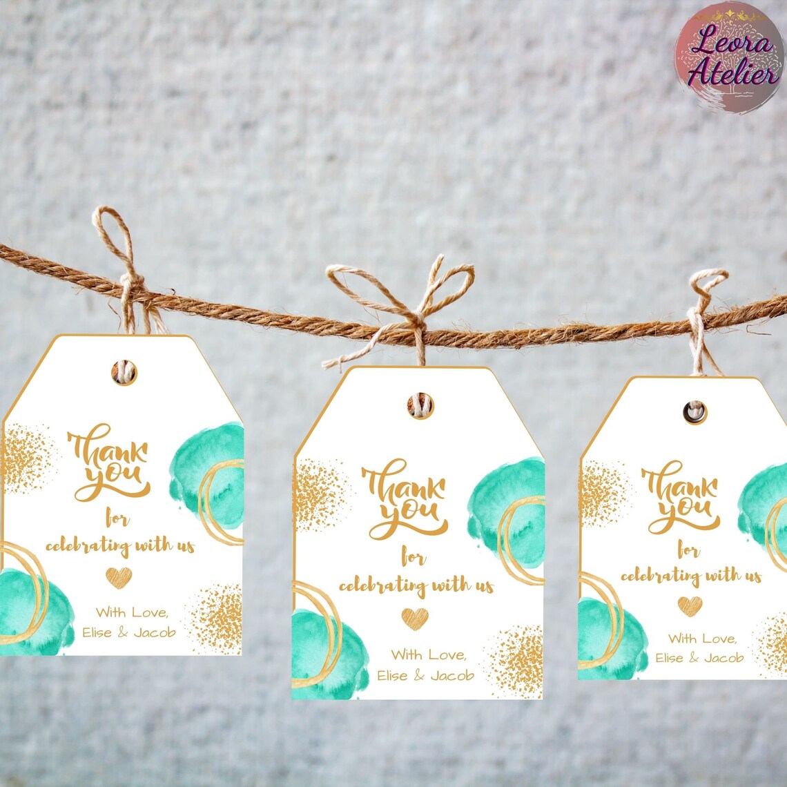 Printable Thank You Tag Return Gift Thank You Card EDITABLE - Etsy