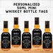 Printable Custom Mini Whiskey Bottle Hang TAGS, Fits Mini Whiskey ...