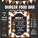 Build Your Own BURGER Bar, Food Bar Poster Sign, Burger Station Sign ...