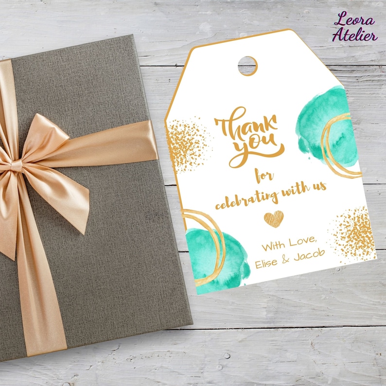 Printable Thank You Tag Return Gift Thank You Card EDITABLE - Etsy