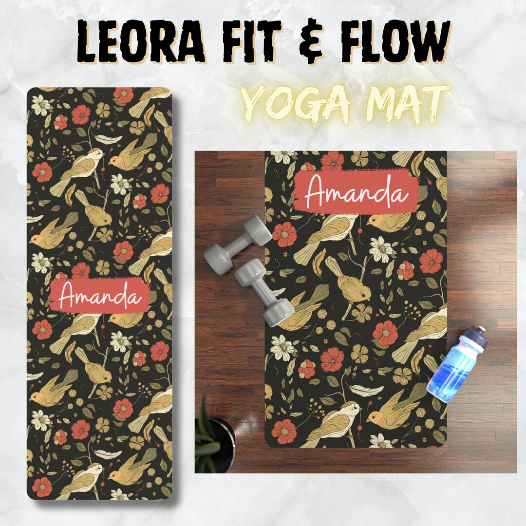 Personalised Yoga Mat, Leora Fit & Flow Yoga Mat, Anti-slip ...