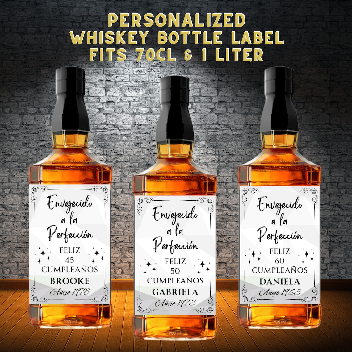 Printable Whiskey Bottle Label Sizes 50ML700ML&1 Liter - Etsy