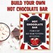 Hot Chocolate Bar Buffet Table Sign | Hot Cocoa Station Sign | Food Bar ...