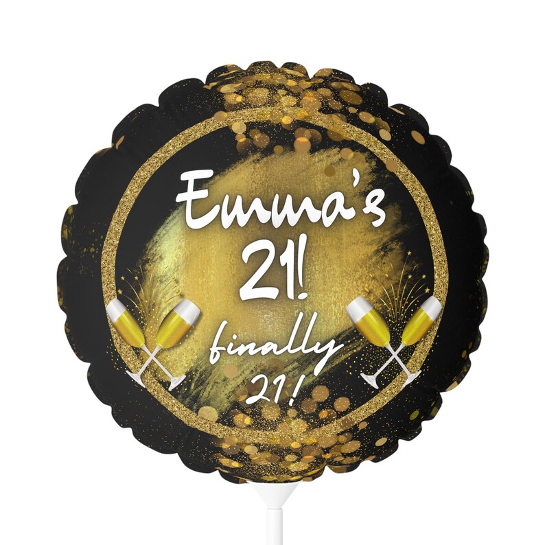 Milestone Birthday Balloon, Personalized 21st 30th 40th 50th Birthday ...