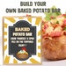 Baked Potato Bar Bundle – Buffet Sign, Topping Cards, Personalized ...
