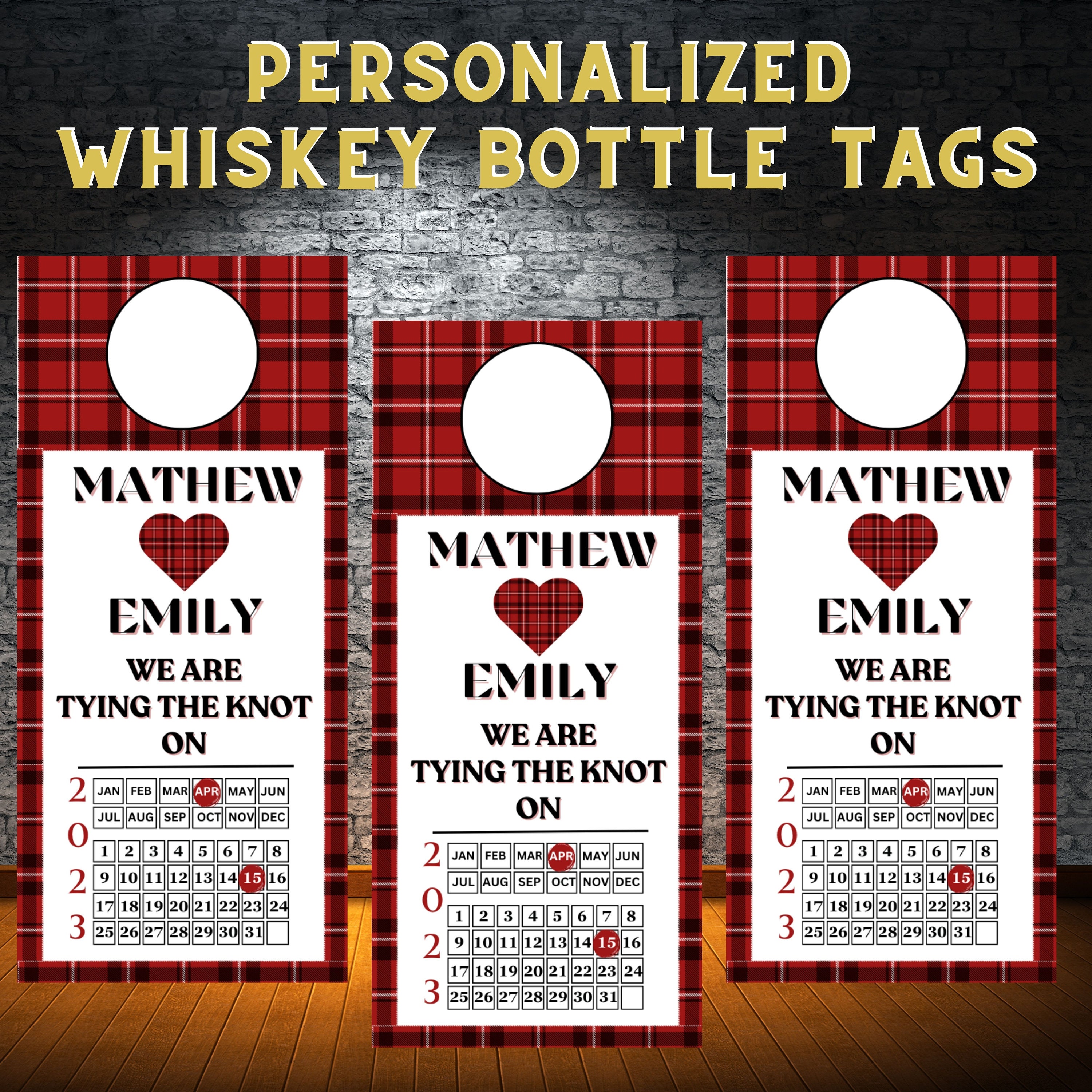 Printable Custom Mini Whiskey Bottle Hang TAGS, Fits Mini Whiskey ...