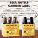 We Edit You Print, Printable Custom BEER Bottle Label 12oz Bottle Carrier Label, Cheers and ...