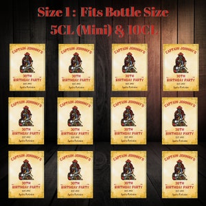 Printable Custom RUM Bottle Label Template, Fits All Size Bottle - 5CL ...