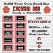Build Your Own Crostini Food Bar Buffet Sign Buffet Cards Personalized ...