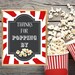 Build Your Own Food Bar, POPCORN Bar Table Sign Template, POPCORN ...