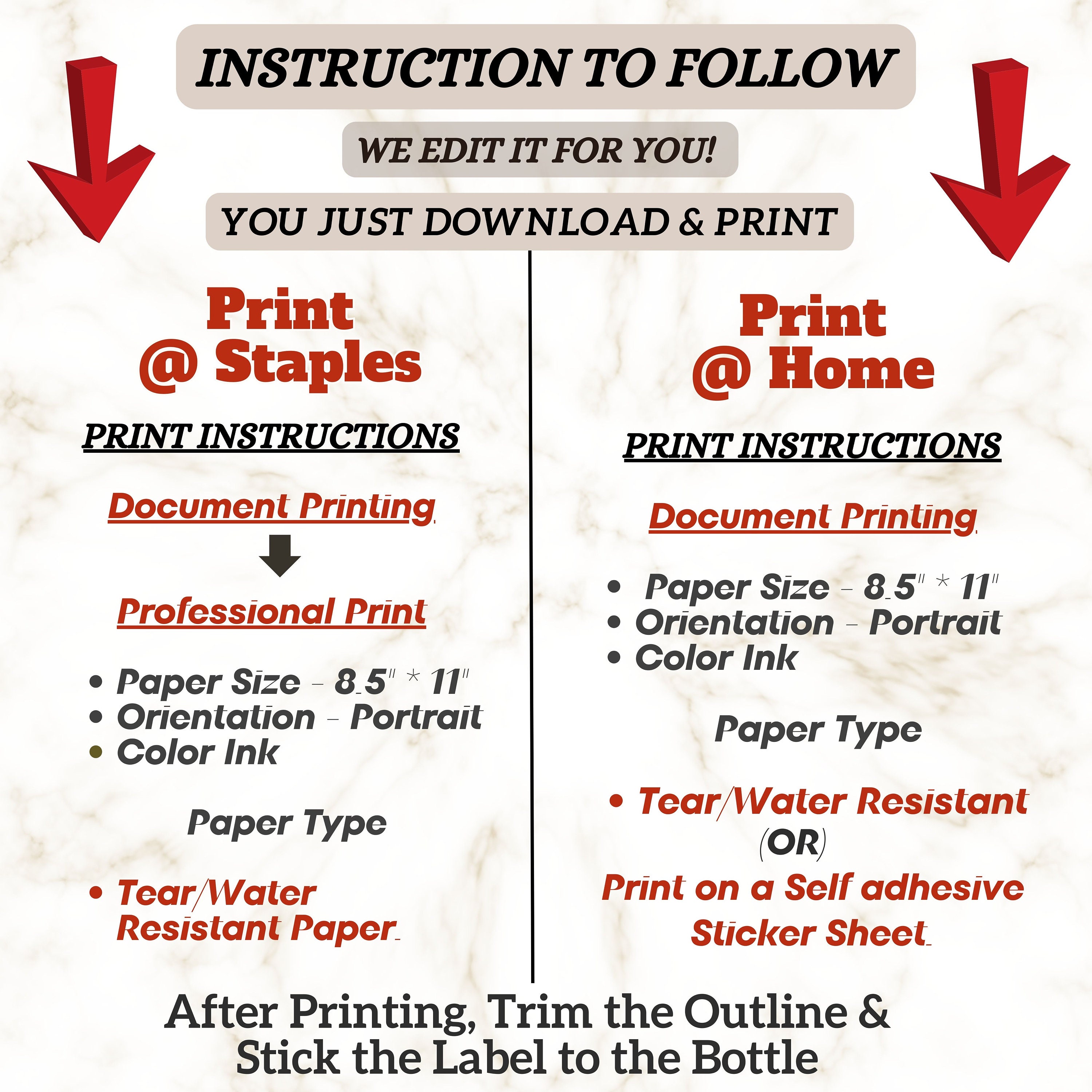 Digital Printable Custom BEER Bottle Label Carrier Label, Fits Bottle ...