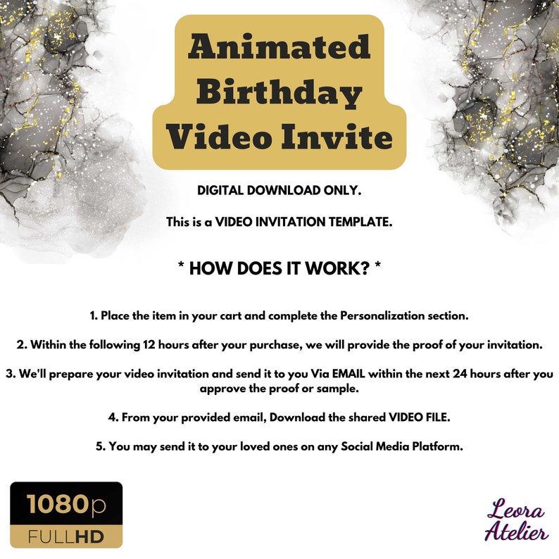 Animated Video Invitation, Personalized WHISKEY Birthday Party Custom ...