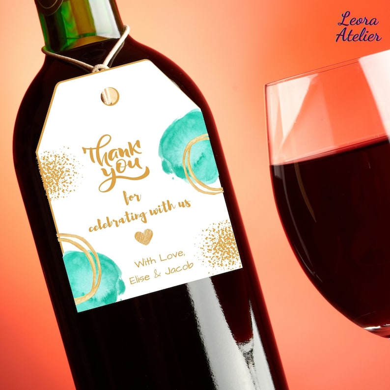 Printable Thank You Tag Return Gift Thank You Card EDITABLE - Etsy