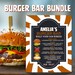 Build Your Own BURGER Bar, Food Bar Poster Signs, Burger Station ...