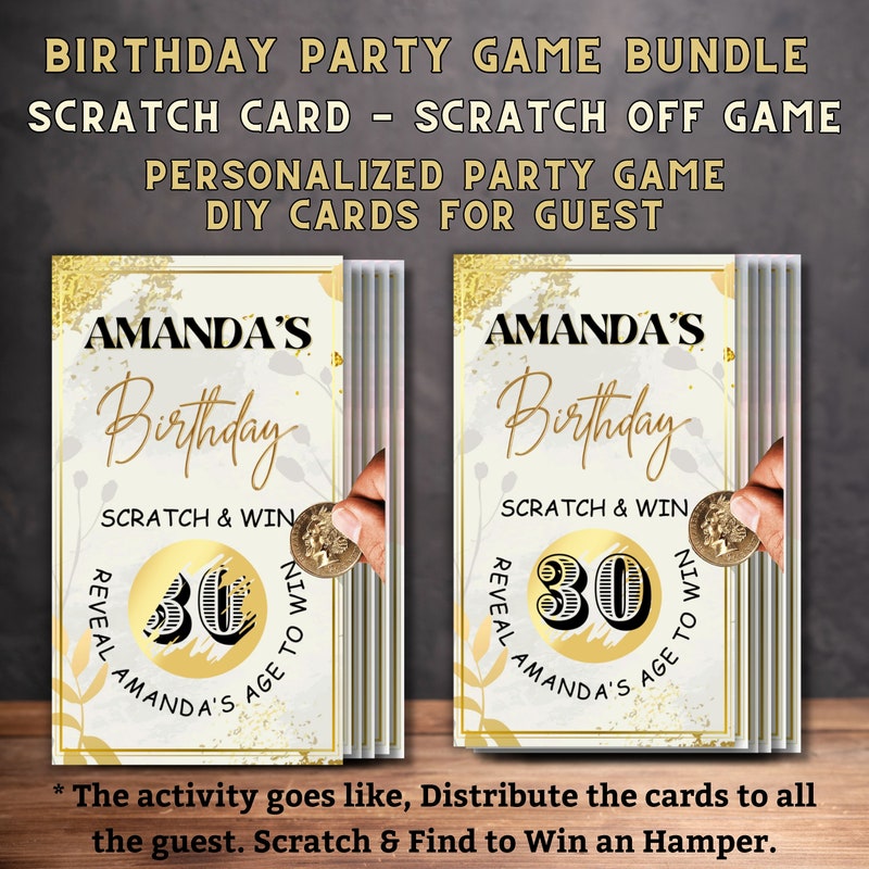 Custom Scratch off Card - Etsy