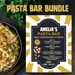 Build Your Own PASTA Bar, Food Bar Poster Signs, Pasta Station, Custom ...