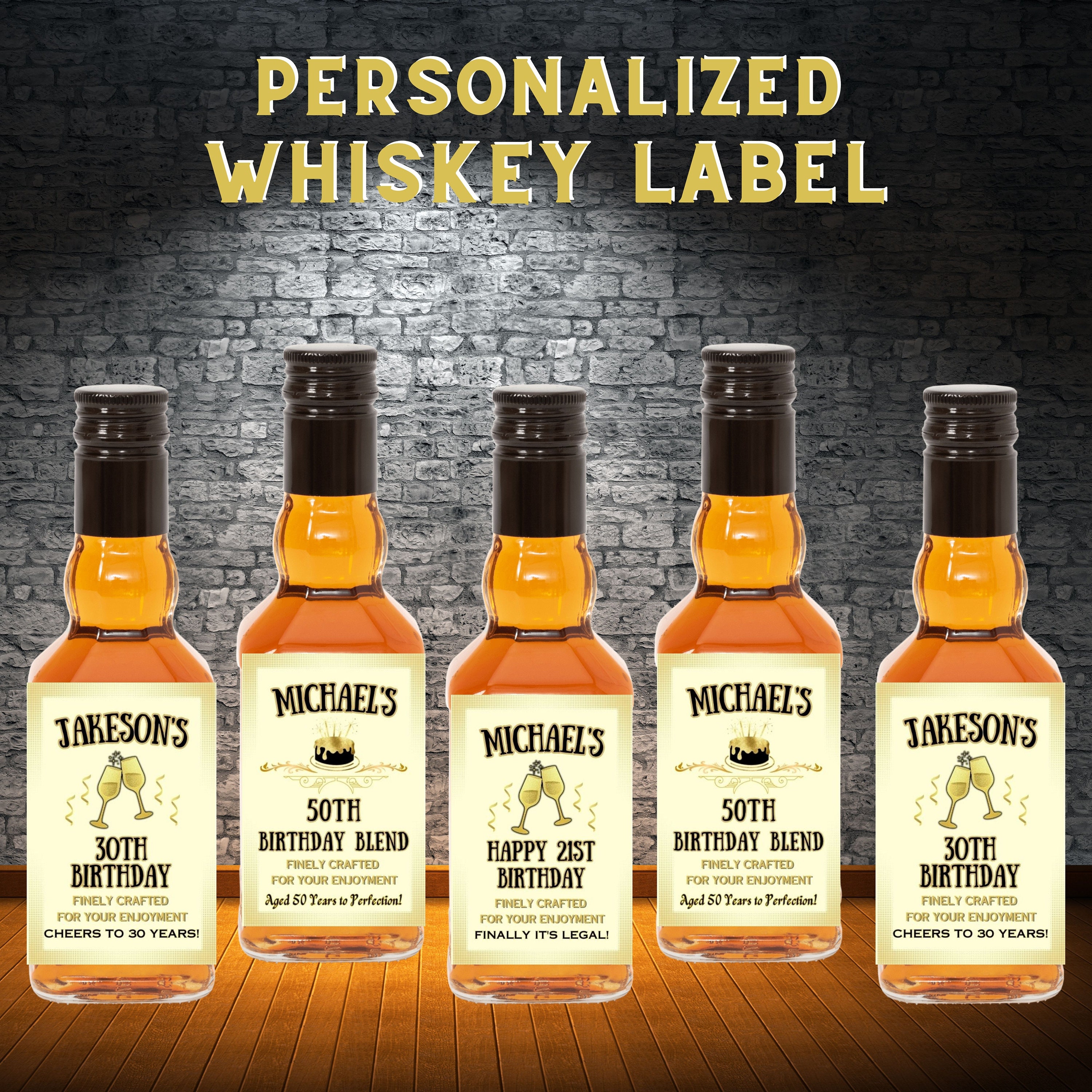 Printable Custom Whiskey Bottle Label Template Fits Whiskey - Etsy