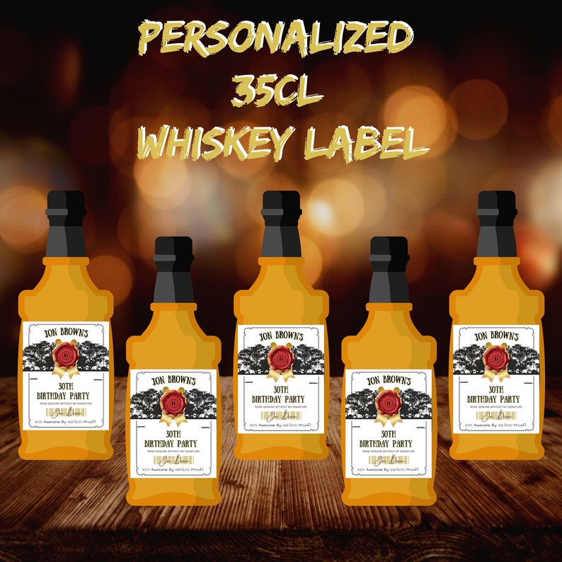 Printable Custom Whiskey Bottle Label Template Fits Bottle - Etsy