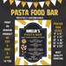 Build Your Own PASTA Bar, Food Bar Poster Signs, Pasta Station, Custom ...