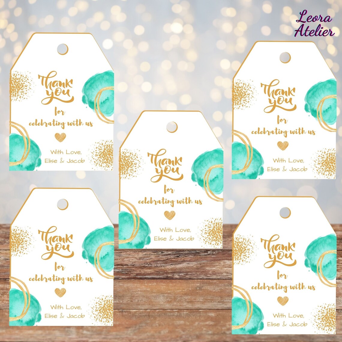 Printable Thank You Tag Return Gift Thank You Card EDITABLE - Etsy