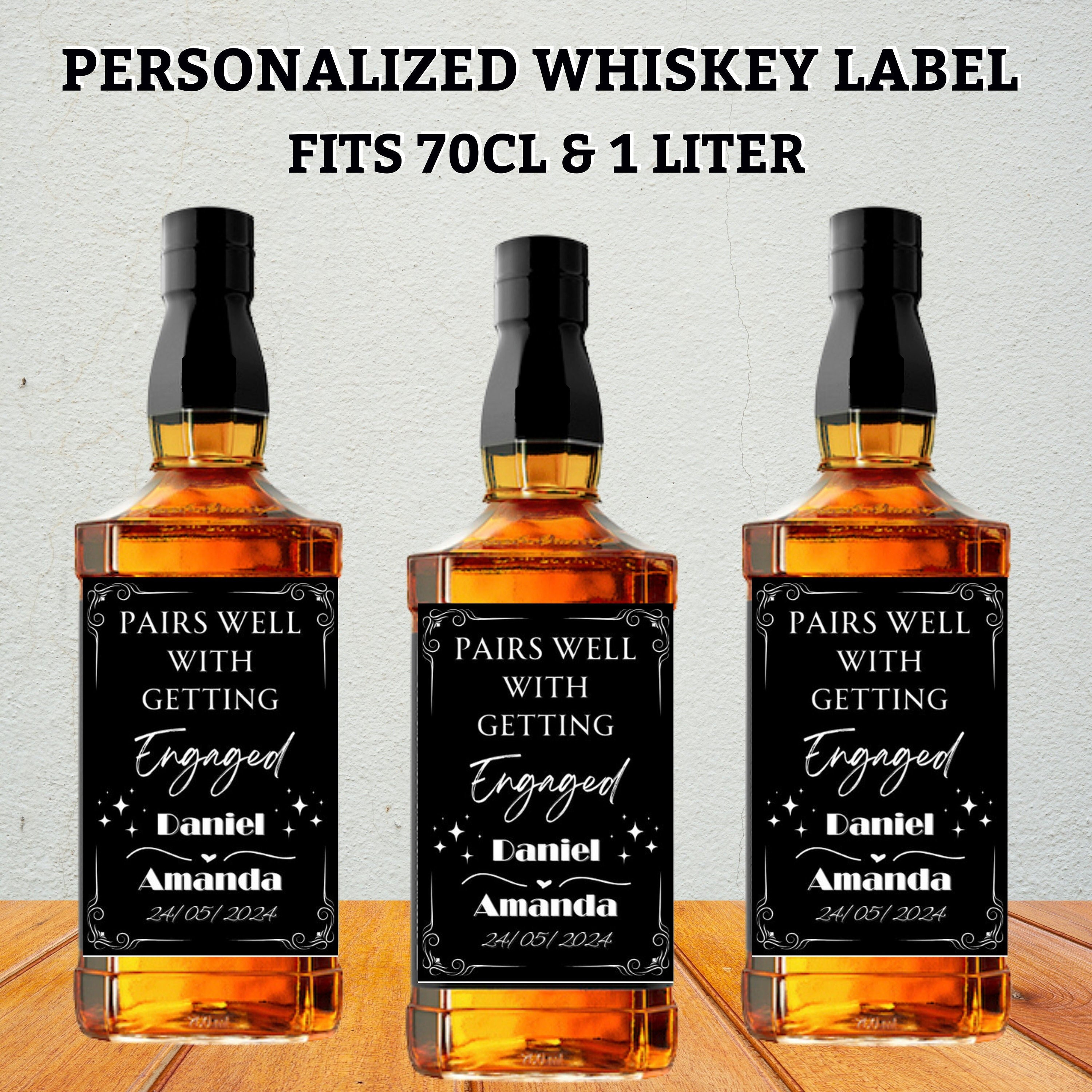 Personalized Whiskey Bottle Label Pairs Well With Getting - Etsy