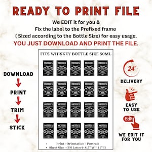 We Edit - You Print, Printable Custom BEER Bottle Label, Fits Bottle Size 12oz, Baby is Brewing ...