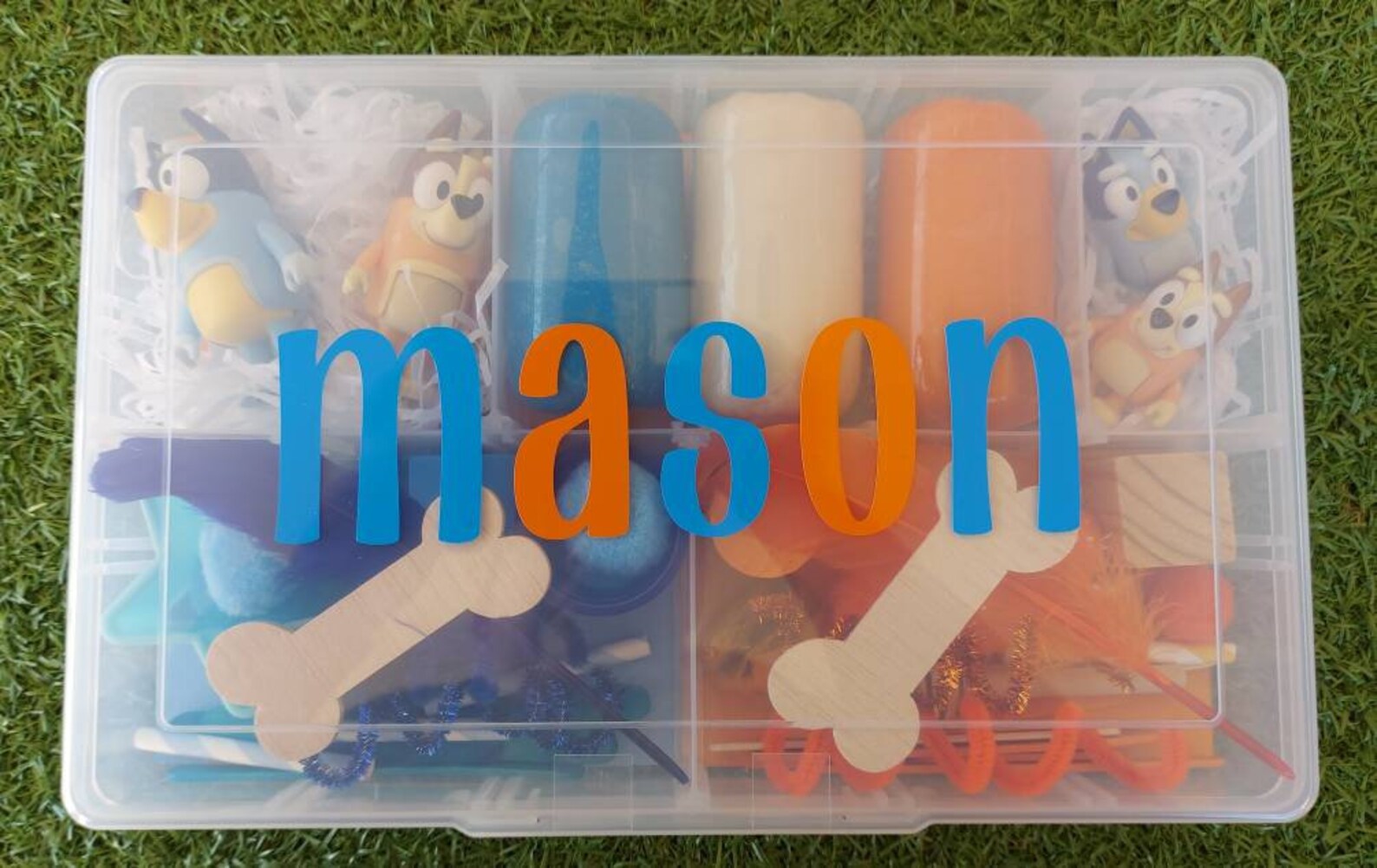 Over 3 Bluey Playdough Sensory Box Bluey Sensory Box | Etsy