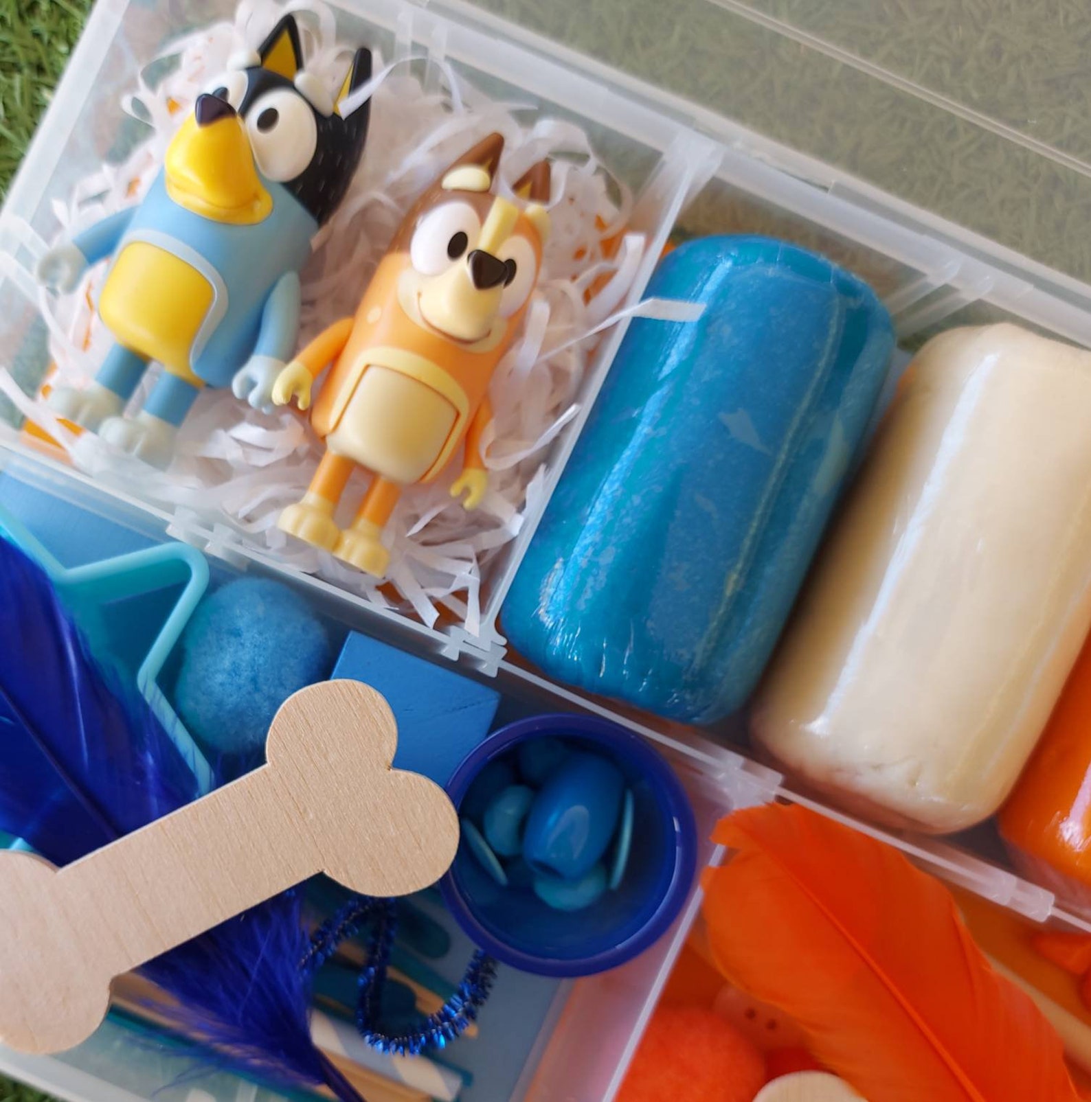 Over 3 Bluey Playdough Sensory Box Bluey Sensory Box | Etsy