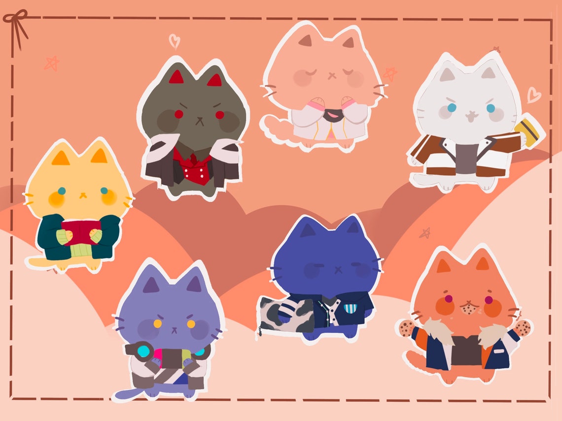 Obey Me Cat Stickers - Etsy