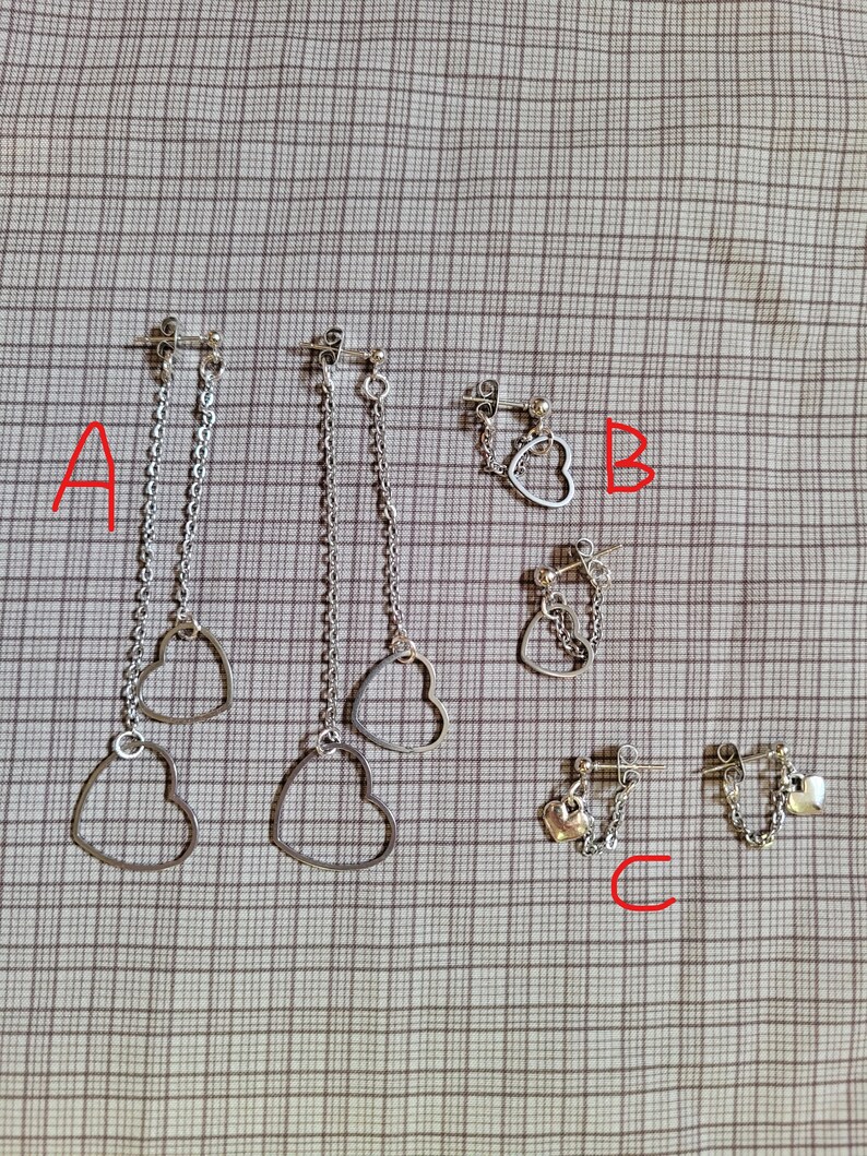 3 DESIGNS Kpop Idol Girl Group Heart Dangle Drop Chain - Etsy