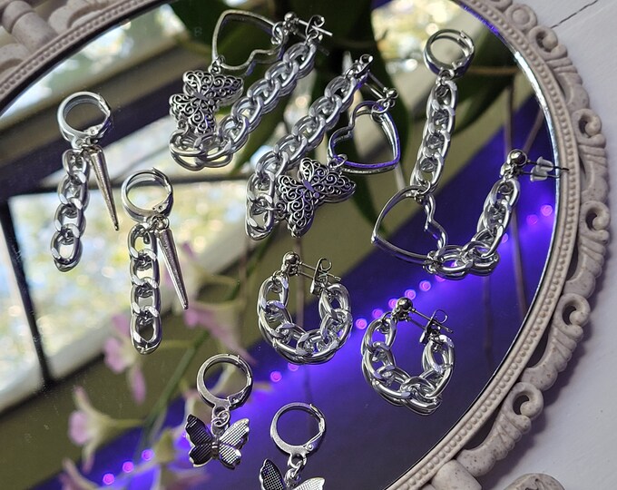 3 DESIGNS Kpop Idol Girl Group Heart Dangle Drop Chain | Etsy