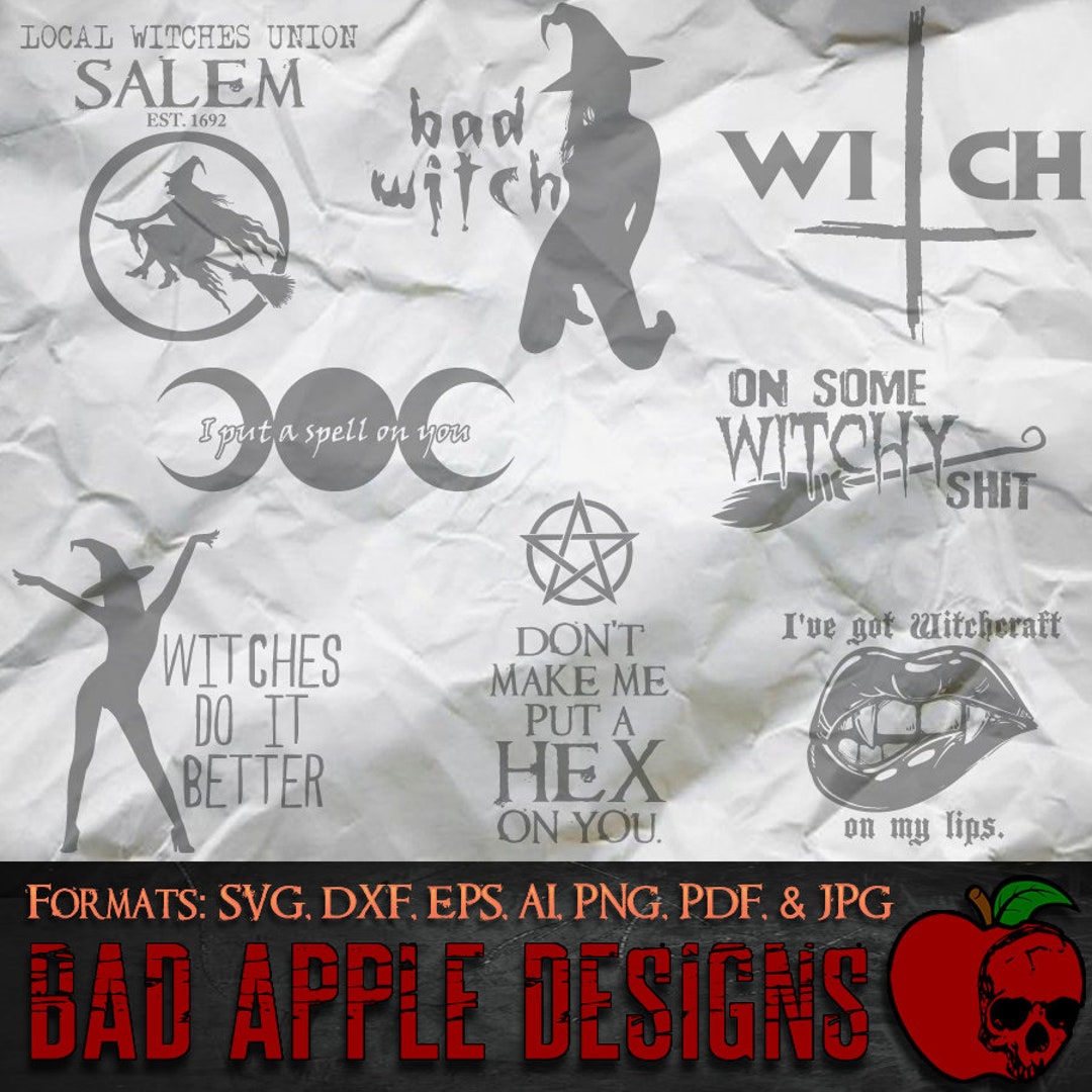 Witch Bundle 4 - High Resolution Svg, AI, Png and MORE! - Etsy