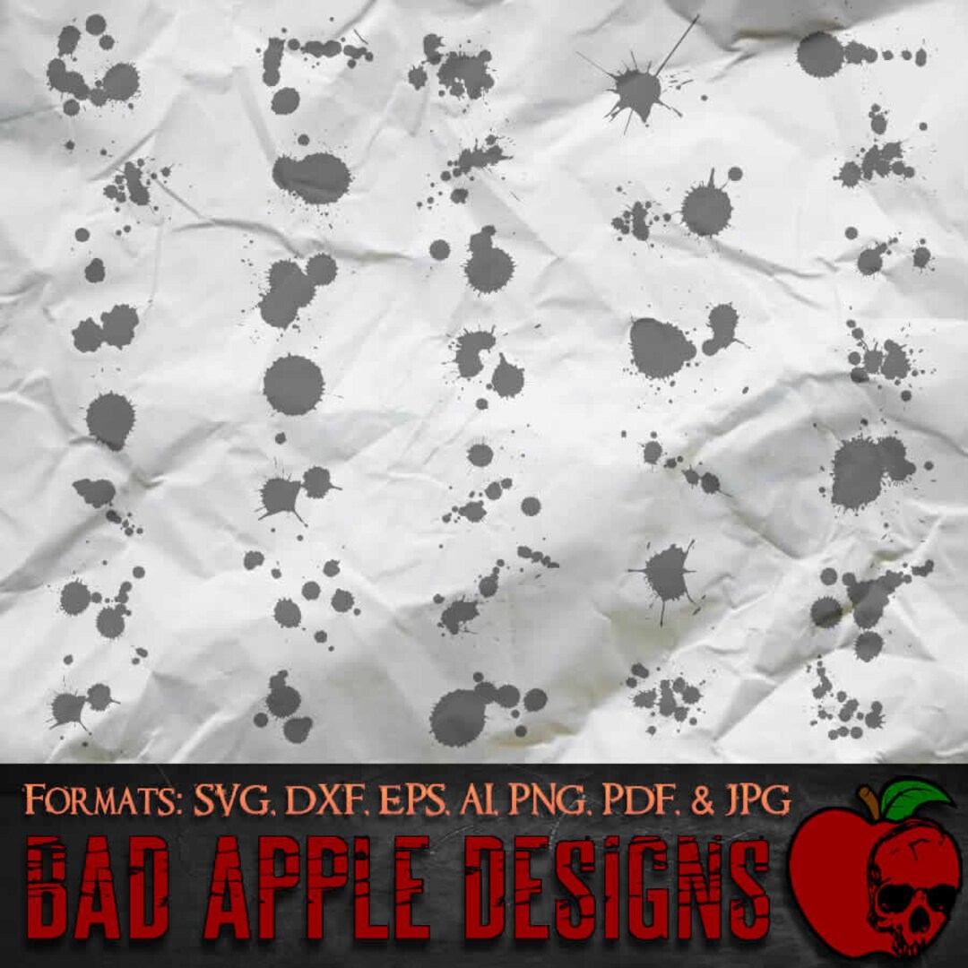 Splatter Bundle 1 - High Resolution Svg, AI, Png and MORE! - Etsy