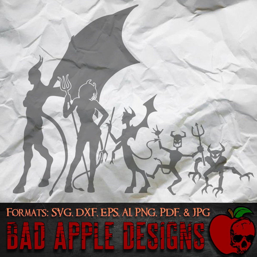 Stick Figure Family Demon 1 - High Resolution Svg, AI, Png and MORE! - Etsy