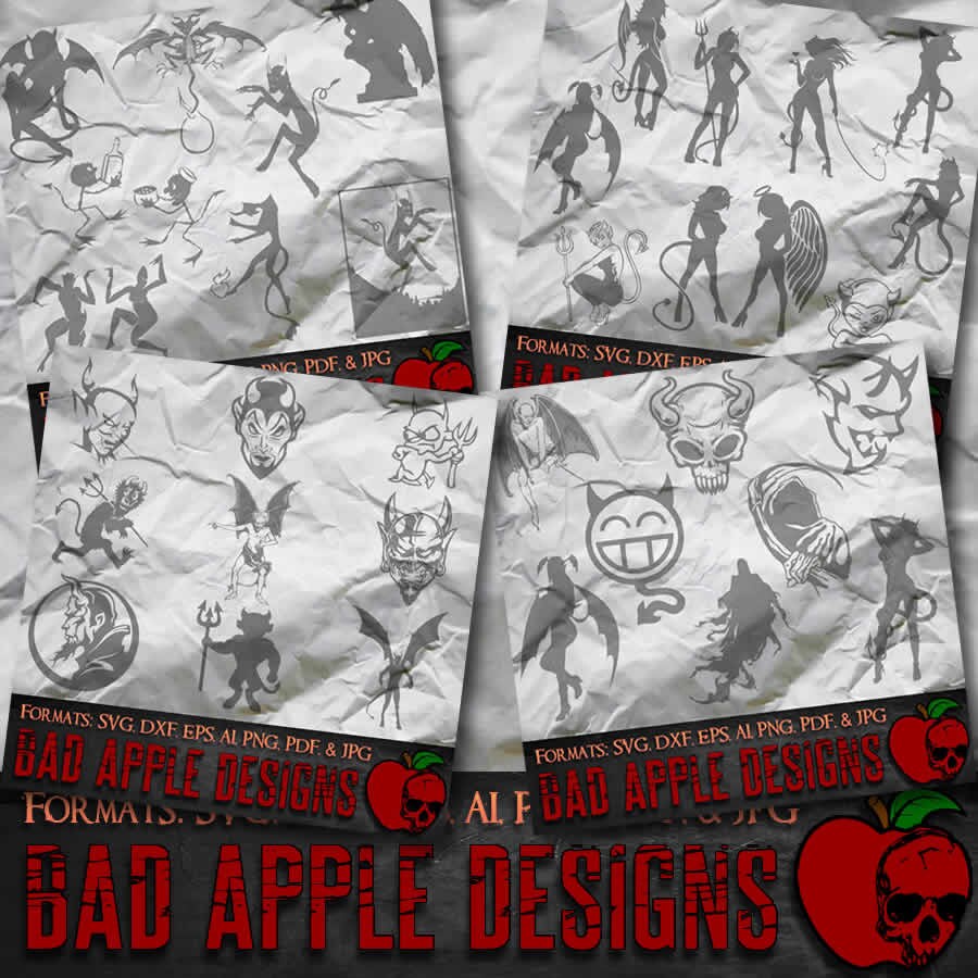 Devil Demon BADDEST Bundle 2 High Resolution Svg AI Png - Etsy