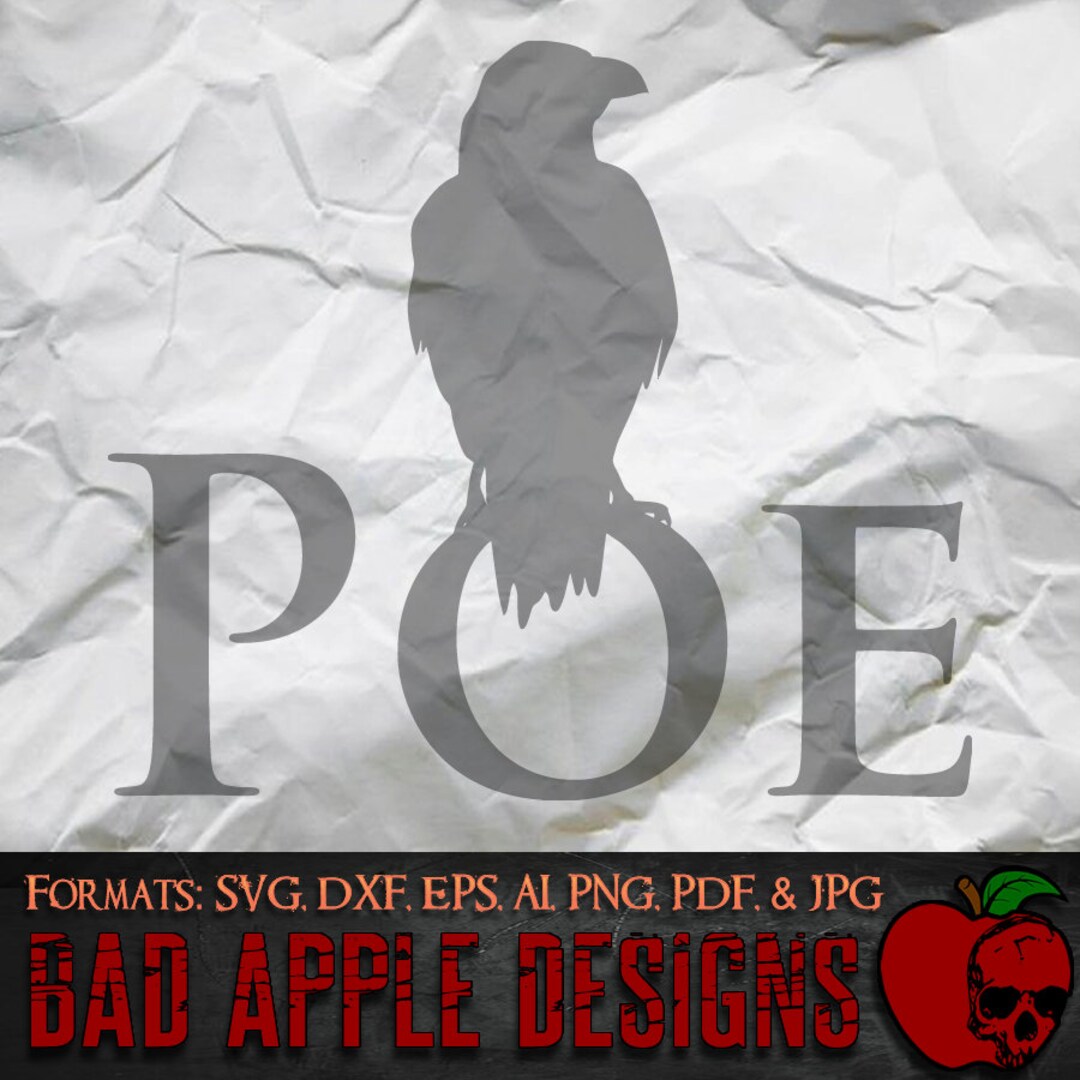 Edgar Allen Poe 2 - High Resolution Svg, AI, Png and MORE! - Etsy
