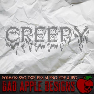 Creepy 1 - High Resolution Svg, AI, Png and MORE! - Etsy