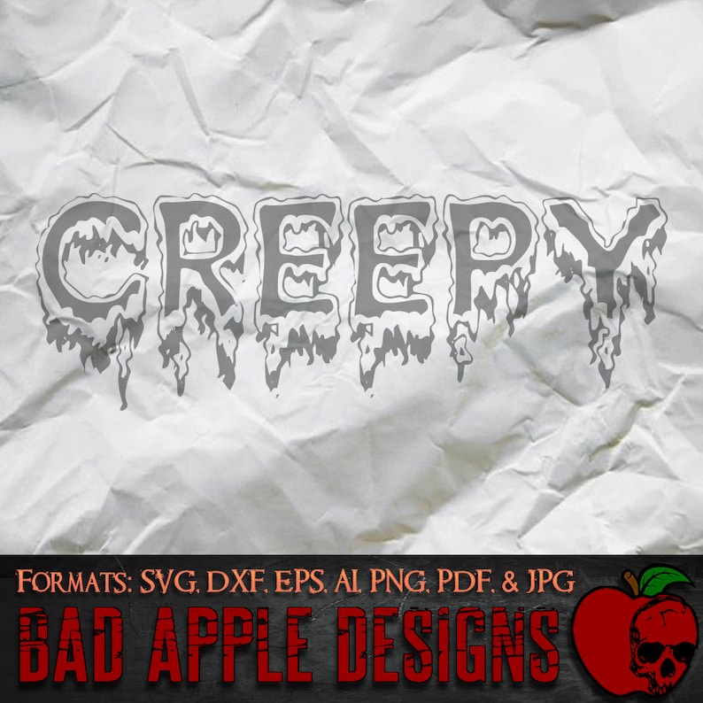 Creepy 1 High Resolution Svg, AI, Png and MORE - Etsy