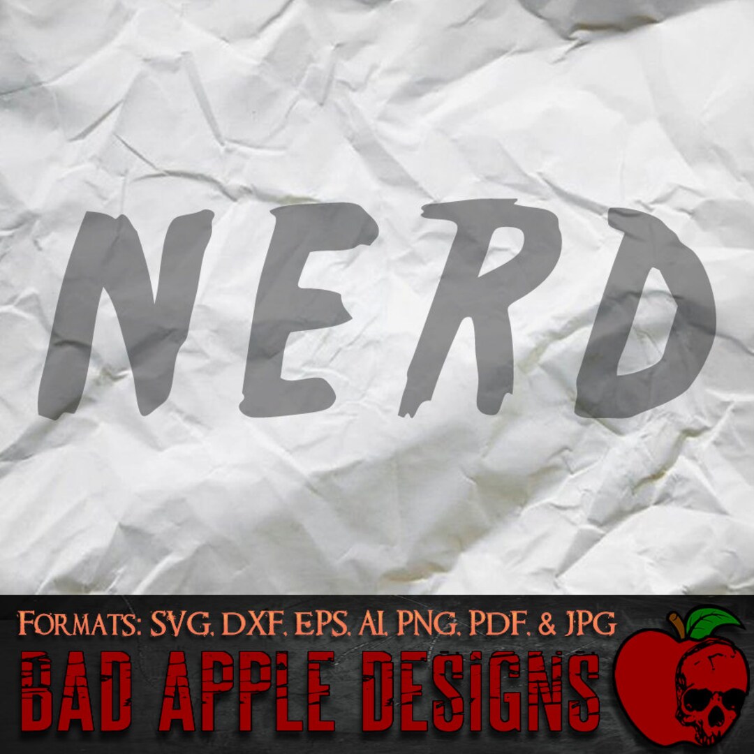 Nerd 1 - High Resolution Svg, AI, Png and MORE! - Etsy