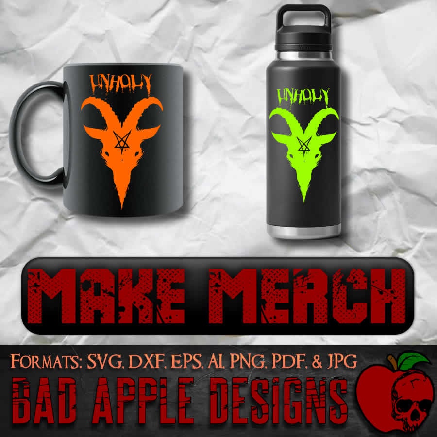 Unholy - Goat 1 - High Resolution Svg, AI, Png and MORE! - Etsy