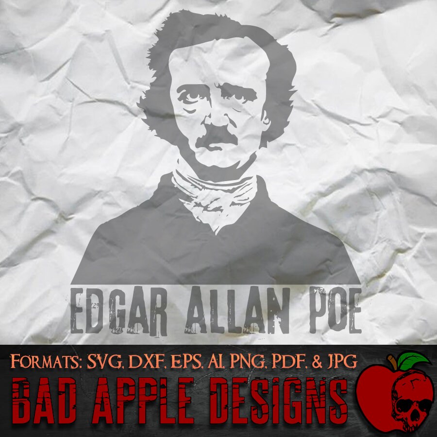 Edgar Allen Poe 1 - High Resolution Svg, AI, Png and MORE! - Etsy