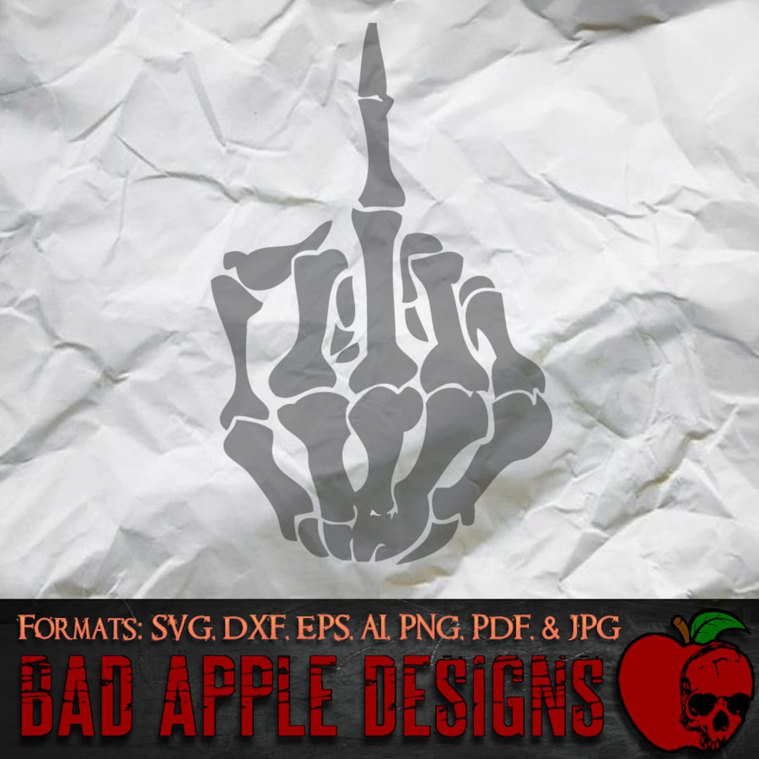 Middle Finger 1 - High Resolution Svg, AI, Png and MORE! - Etsy