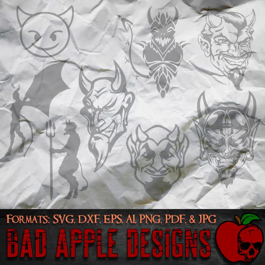 Devil Demon Bundle 2 - High Resolution Svg, AI, Png and MORE! - Etsy